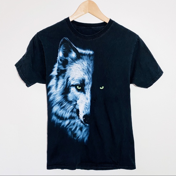 Tops | Wolf Graphic Tee | Poshmark